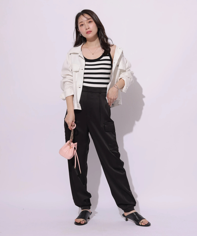 リラクシーサテンワークパンツ | パンツ | Apuweiser-riche（アプワイザー・リッシェ） │【公式通販】Arpege story ...