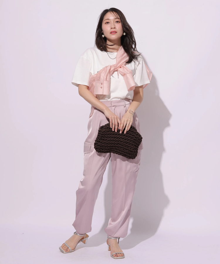 リラクシーサテンワークパンツ | パンツ | Apuweiser-riche（アプワイザー・リッシェ） │【公式通販】Arpege story ...