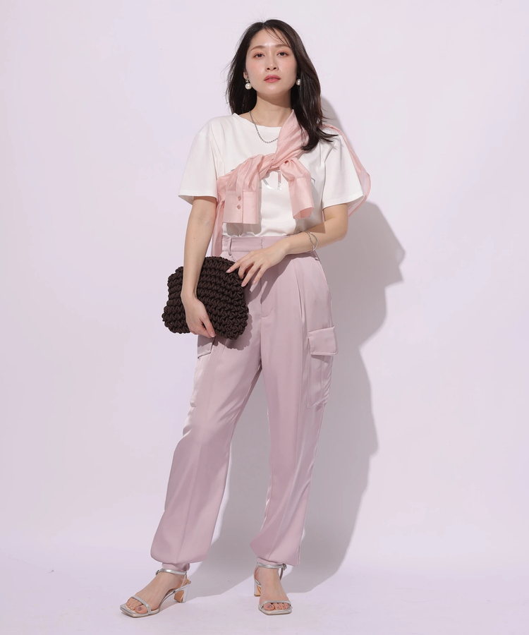 リラクシーサテンワークパンツ | パンツ | Apuweiser-riche（アプワイザー・リッシェ） │【公式通販】Arpege story ...